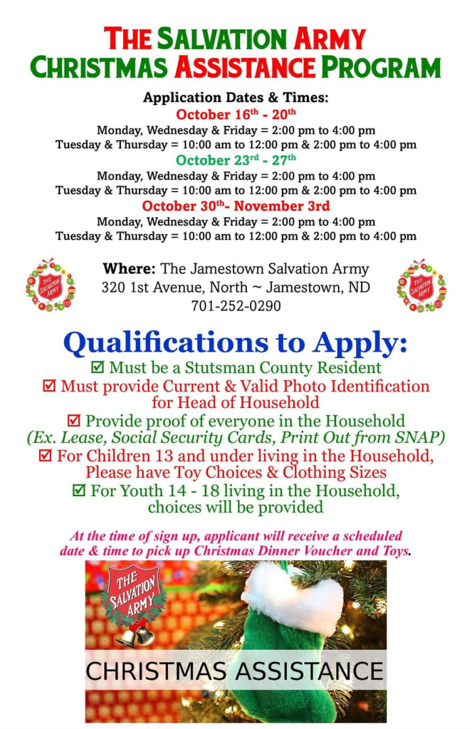 Jamestown Salvation Army program – Great Plains Housing Authority